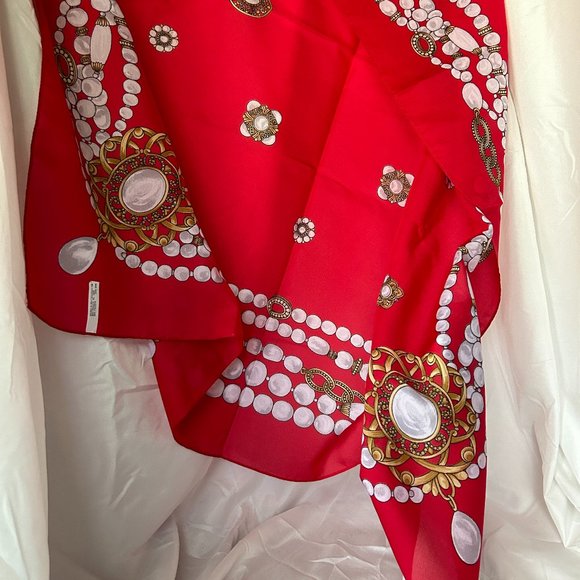 Italy | Accessories | Vintage Italian Red Luxurious Scarf | Poshmark